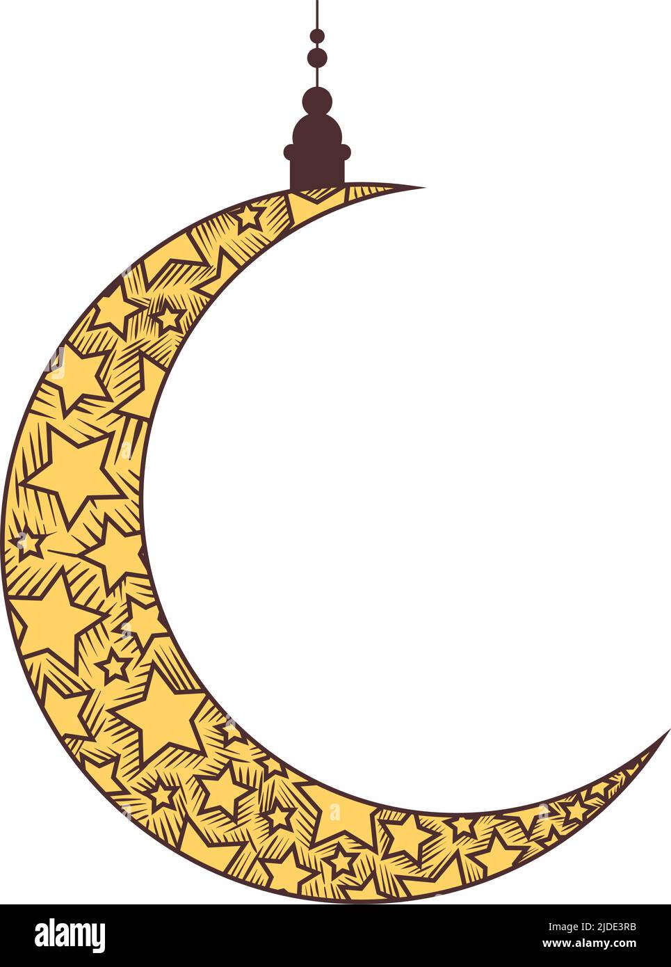 muslim crescent moon hanging Stock Vector Image & Art - Alamy