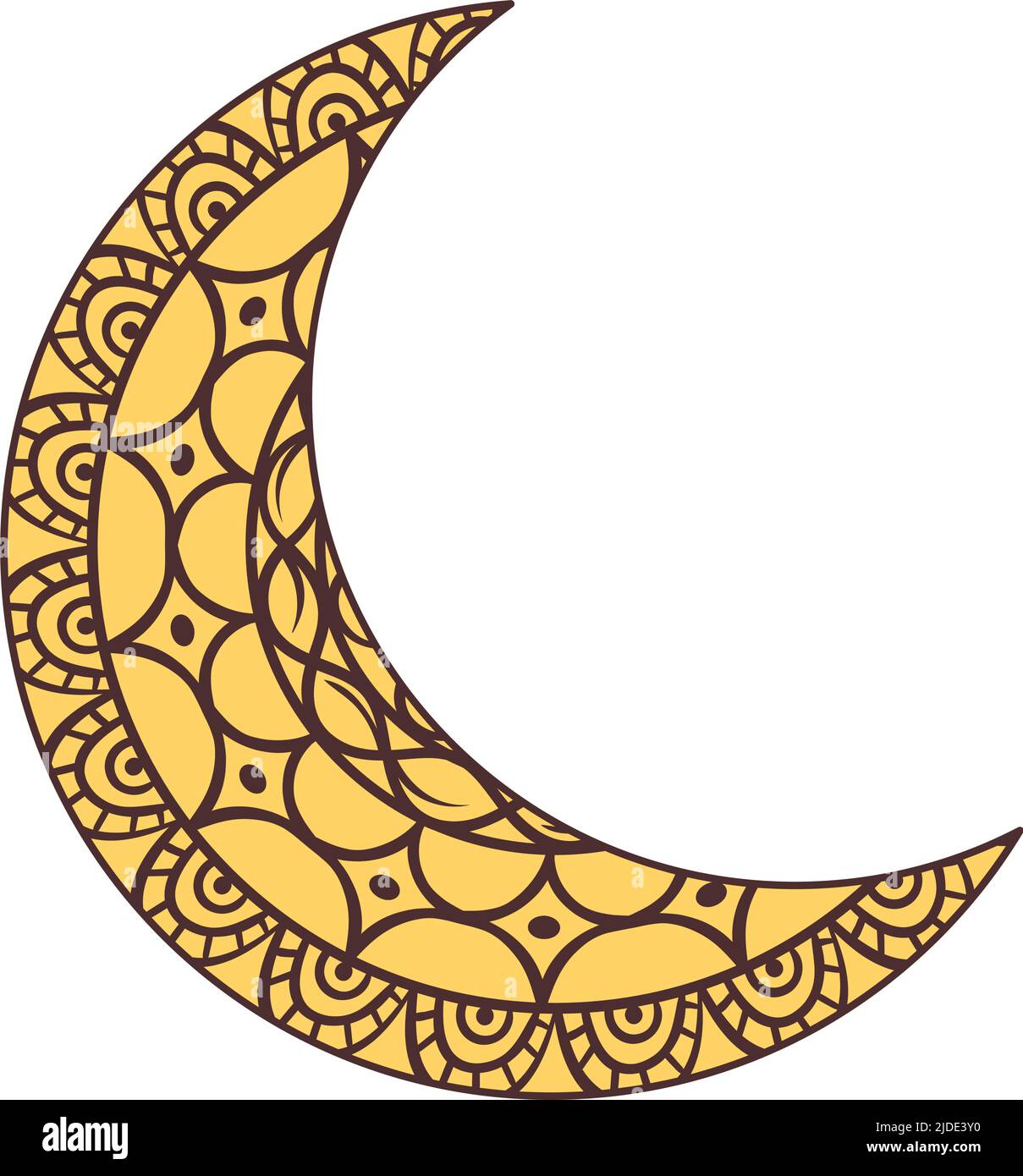 muslim crescent moon Stock Vector Image & Art - Alamy