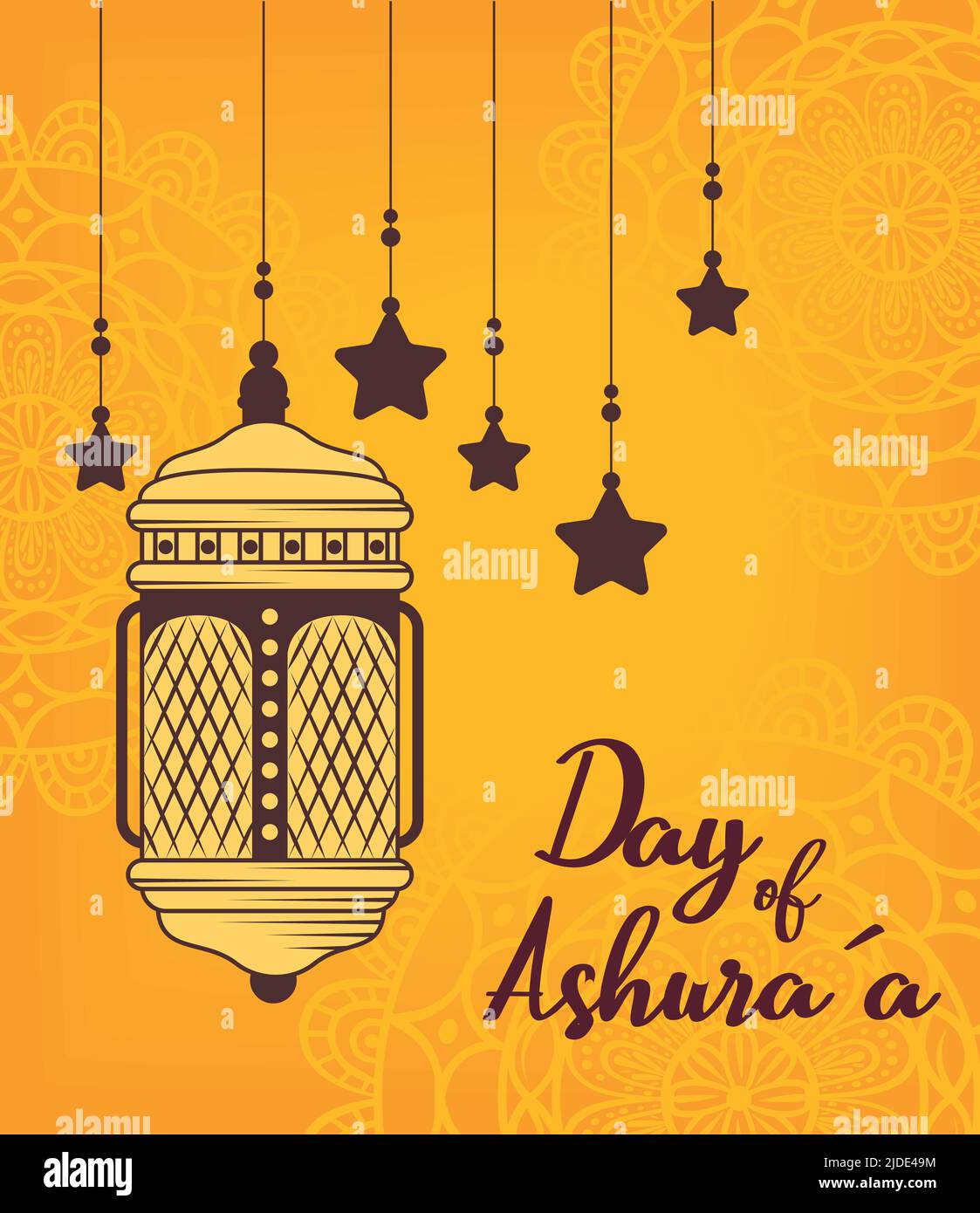 day of ashura lettering postcard Stock Vector Image & Art - Alamy