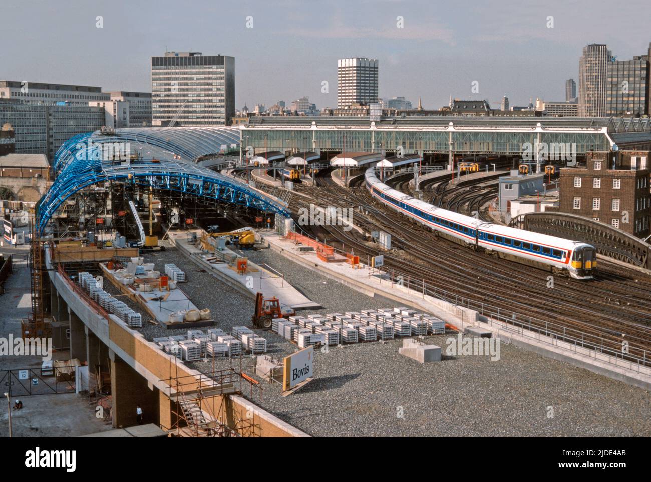 A Network SouthEast Class 442 Wessex electric departs London Waterloo ...