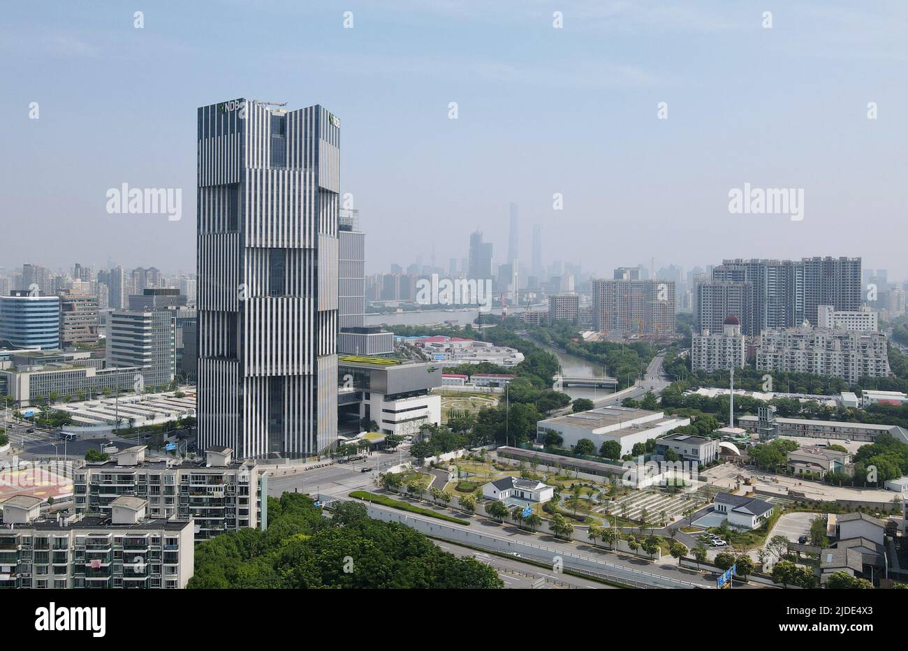 Shanghai. 17th June, 2022. Aerial photo taken on June 17, 2022 shows ...