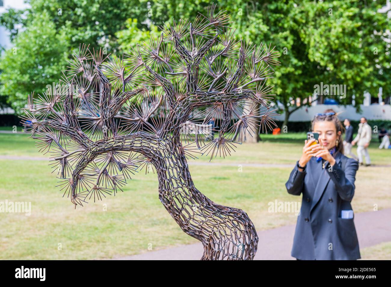 London, UK. 20th June, 2022. Lee Gil Rae, Human-Shaped Pine Tree (2015 ...