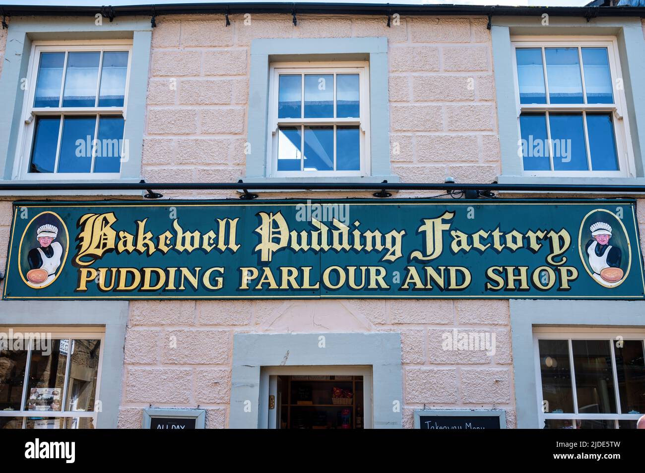Bakewell, UK- May 15, 2022: The Bakewell Pudding Factory and Shop in ...