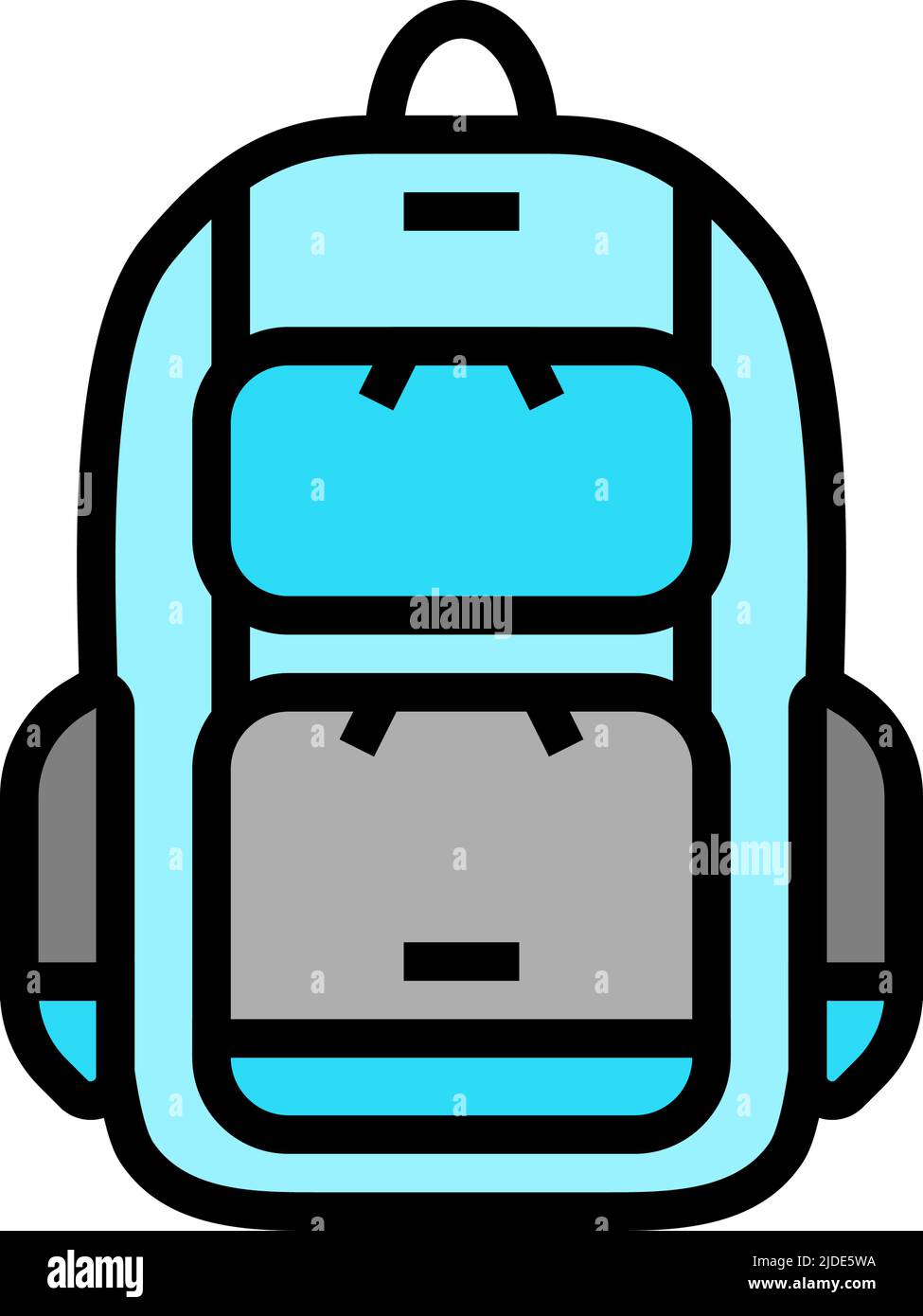 backpack rucksack color icon vector illustration Stock Vector Image ...