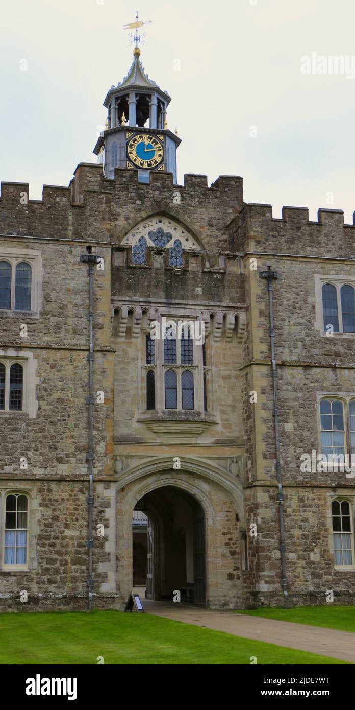 Exterior view of Knole House stately home near Sevenoaks Kent England ...