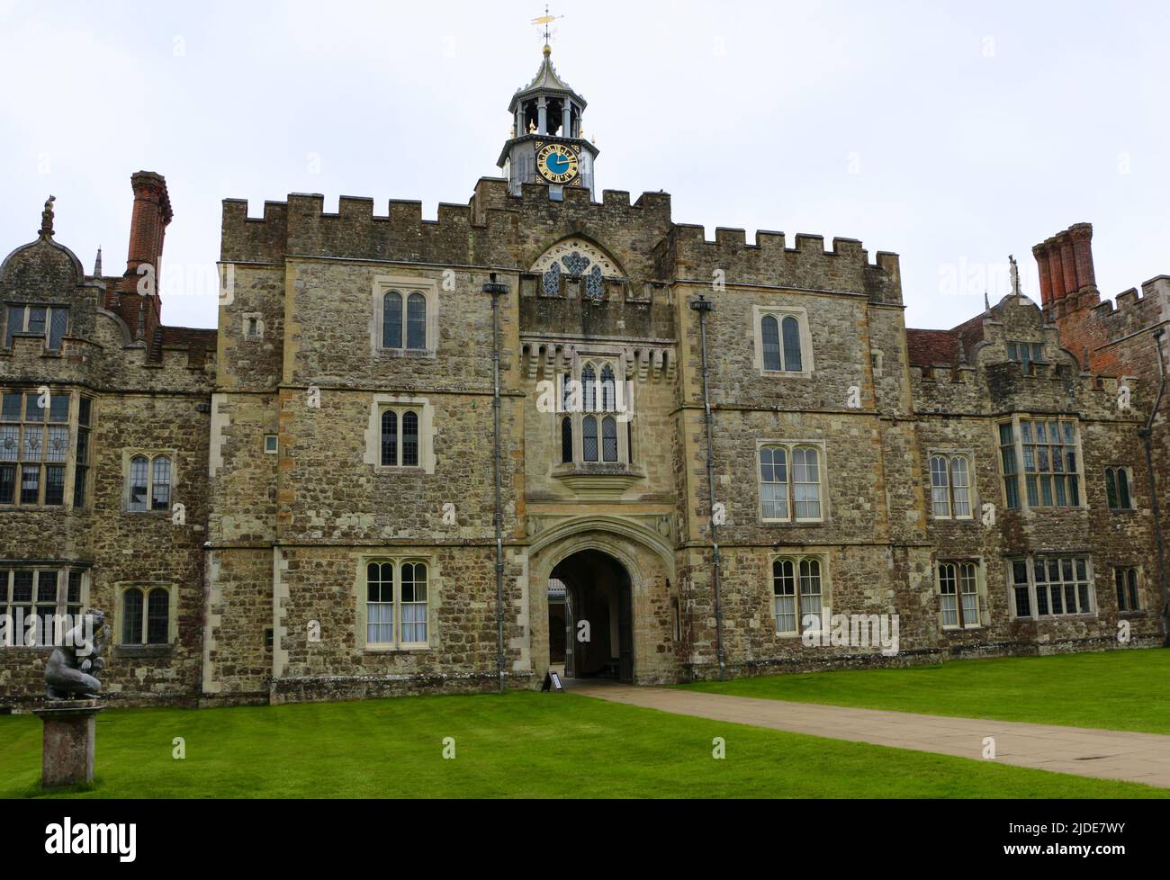 Exterior view of Knole House stately home near Sevenoaks Kent England ...