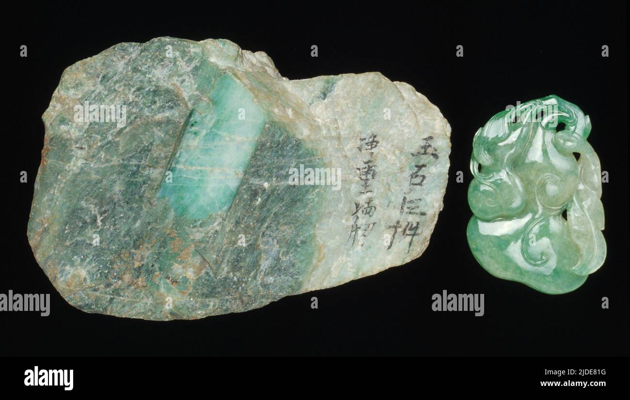 Jadeite. minerals. Burma Stock Photo - Alamy
