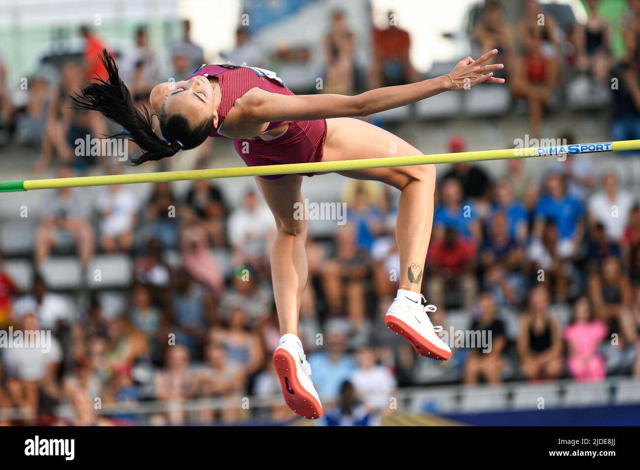 Iryna Gerashchenko of Ukraine (women's high jump) during the Wanda ...