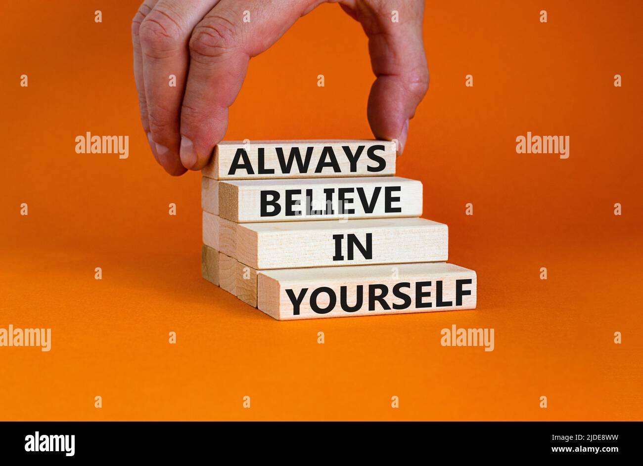 Always believe in yourself symbol. Concept words Always believe in ...