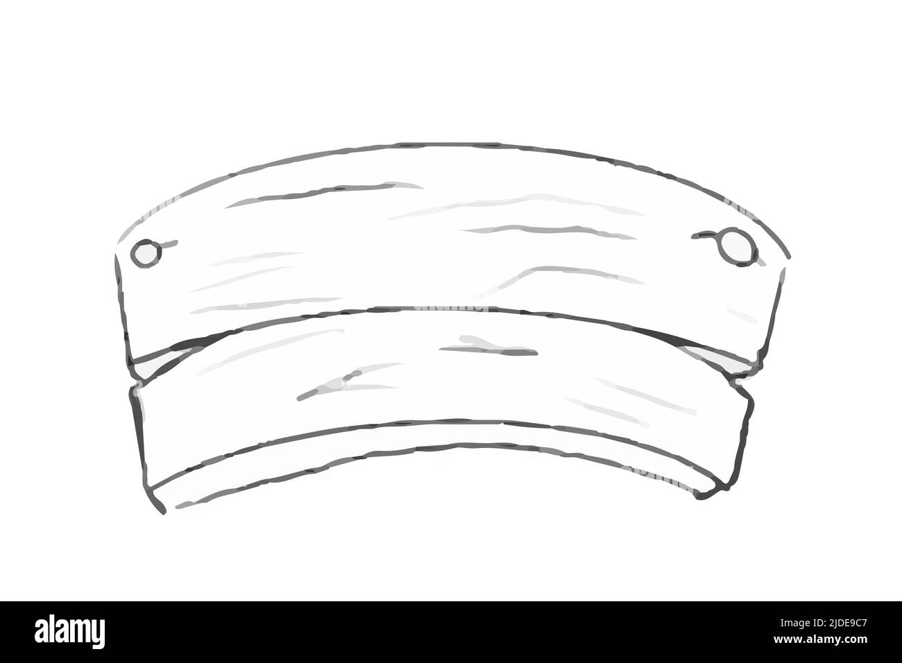 Signpost wooden road signboard in doodle style isolated on white ...