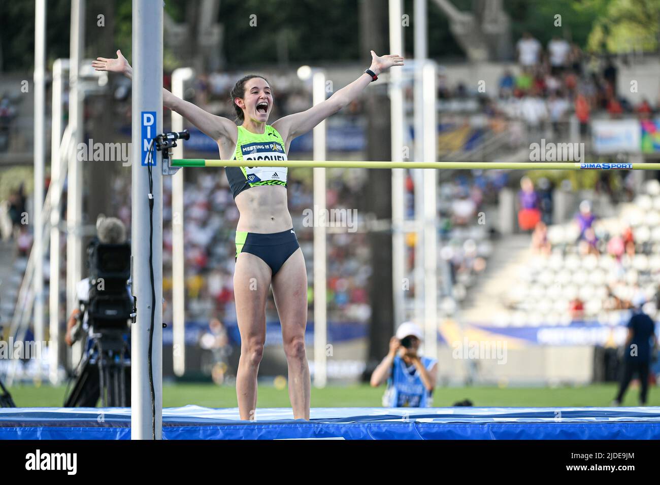 Solene Gicquel of France (women's high jump) during the Wanda Diamond ...