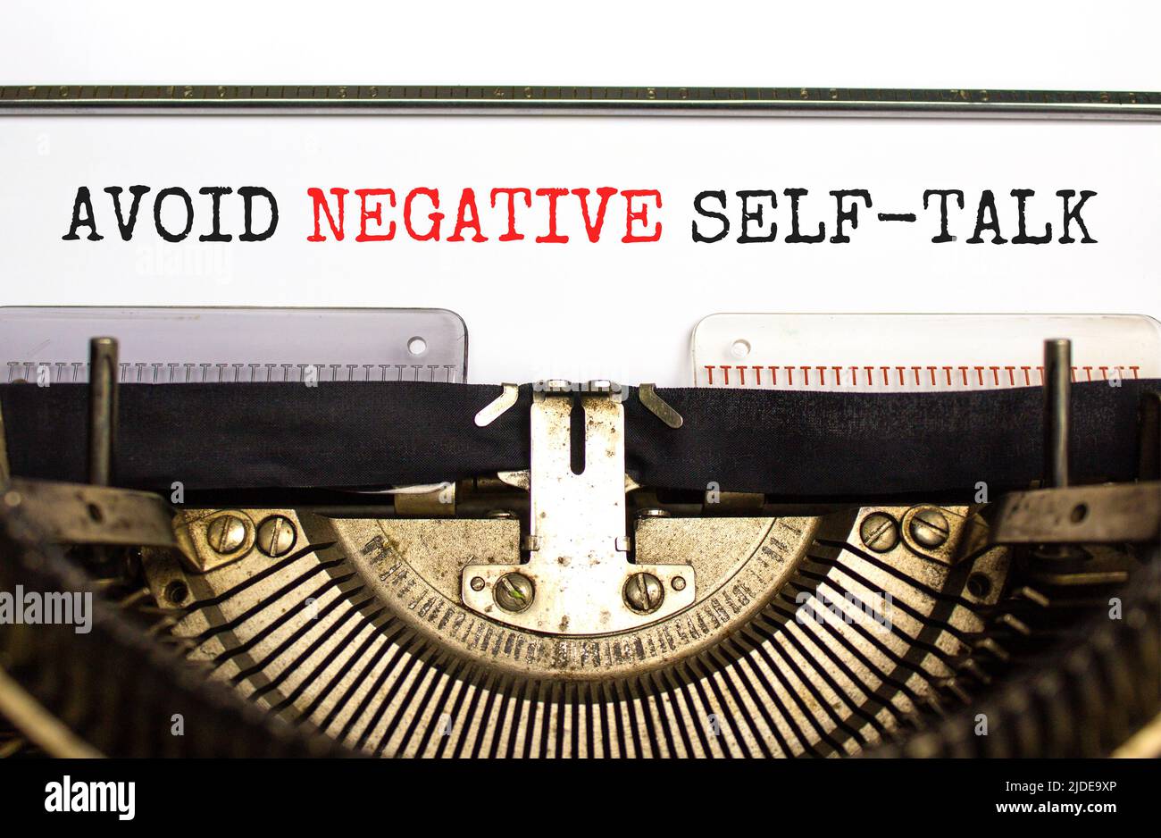 Avoid negative self-talk symbol. Concept words Avoid negative self-talk ...