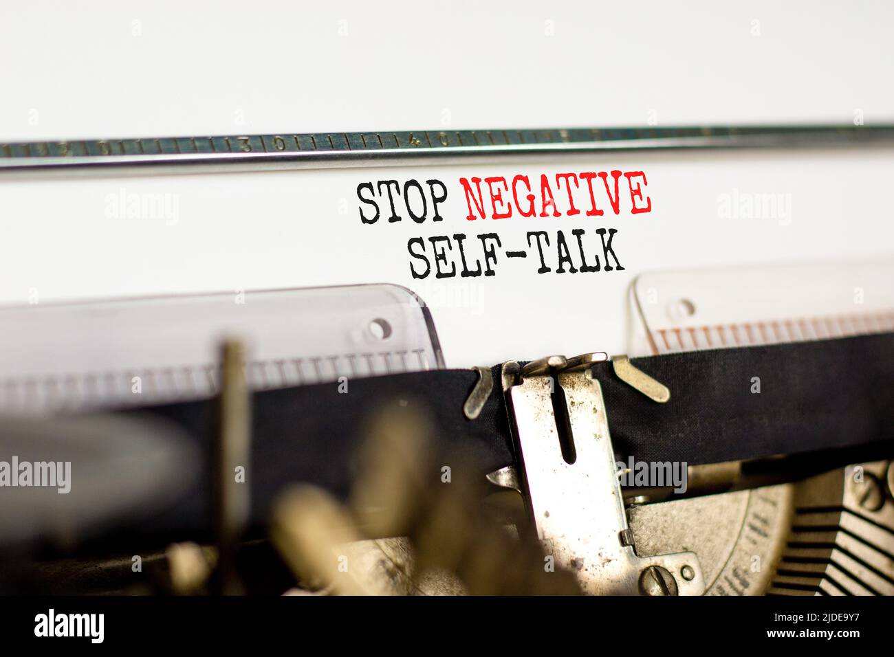 Stop negative self-talk symbol. Concept words Stop negative self-talk ...