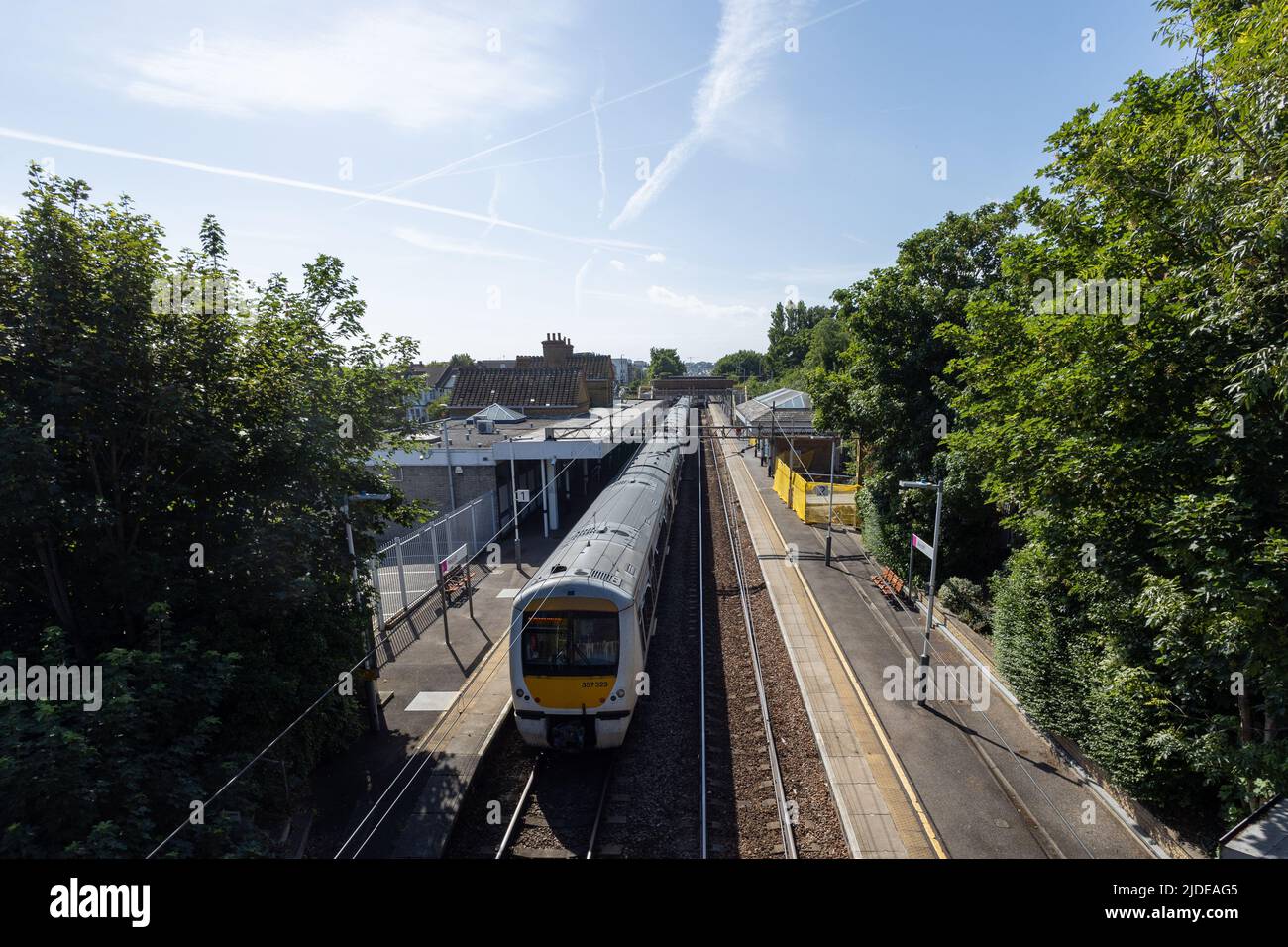 Westcliff on Sea, UK. 20th June, 2022. Westcliff on Sea station, part ...