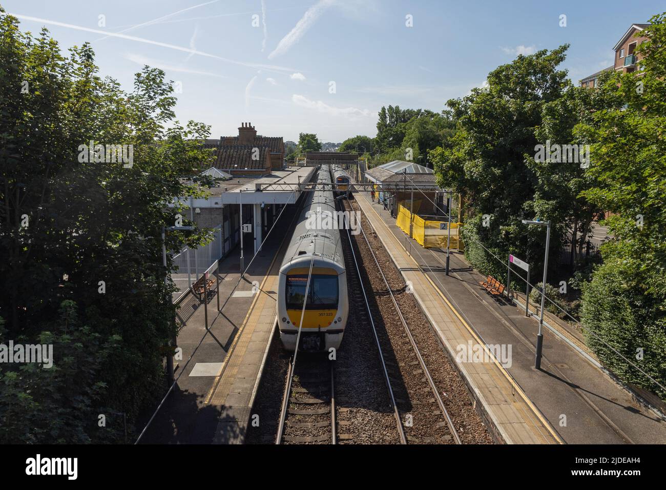 Westcliff on Sea, UK. 20th June, 2022. Westcliff on Sea station, part ...