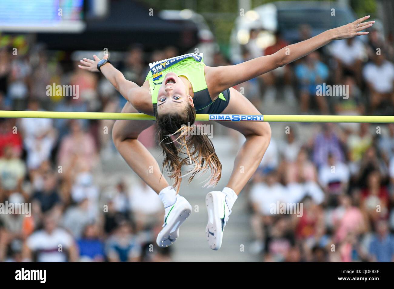 Yaroslava Mahuchikh of Ukraine (women's high jump) during the Wanda ...