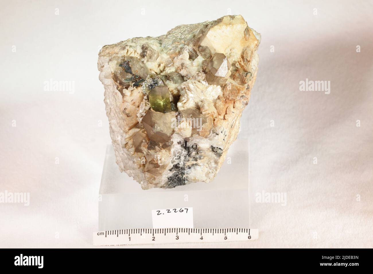 Tourmaline. minerals. Europe; Italy; Toscana Region; Elba Island Stock ...