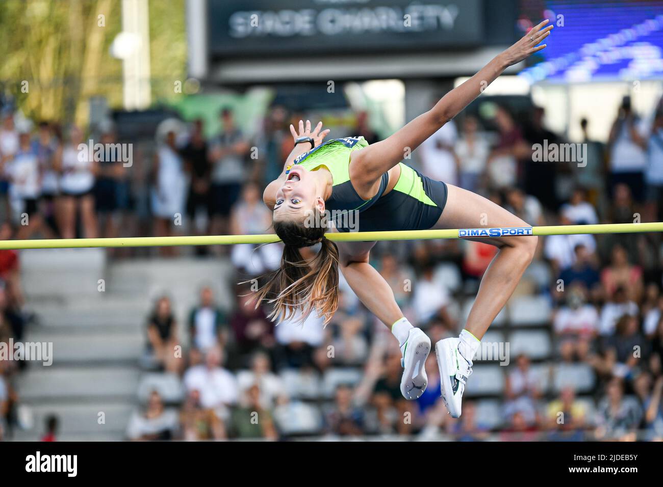 Yaroslava Mahuchikh of Ukraine (women's high jump) during the Wanda ...