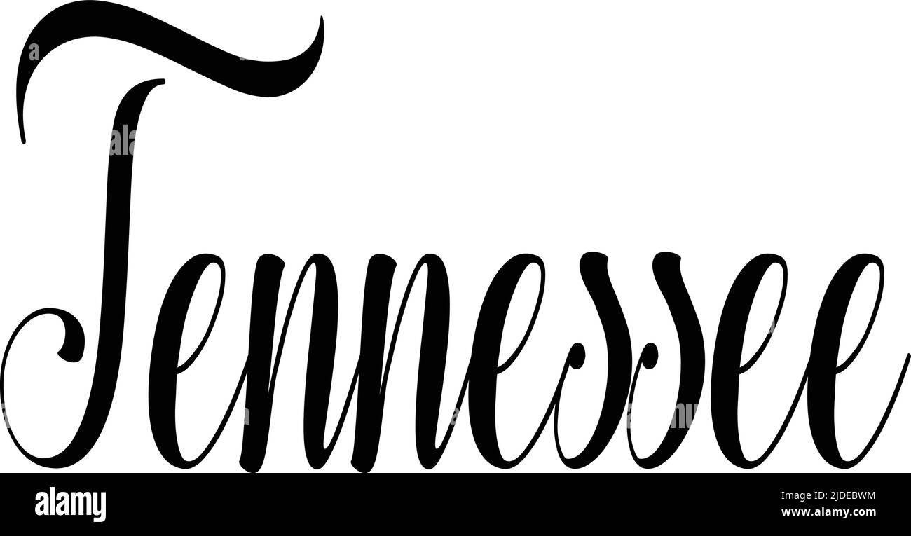 Tennessee text sign illustration on white background Stock Vector Image ...