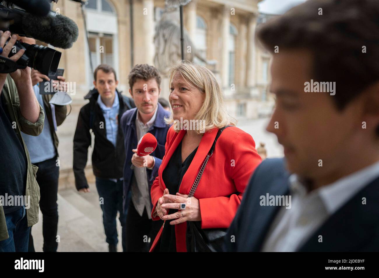 French deputy of La France Insoumise (LFI) Danielle Simonnet arrives at ...