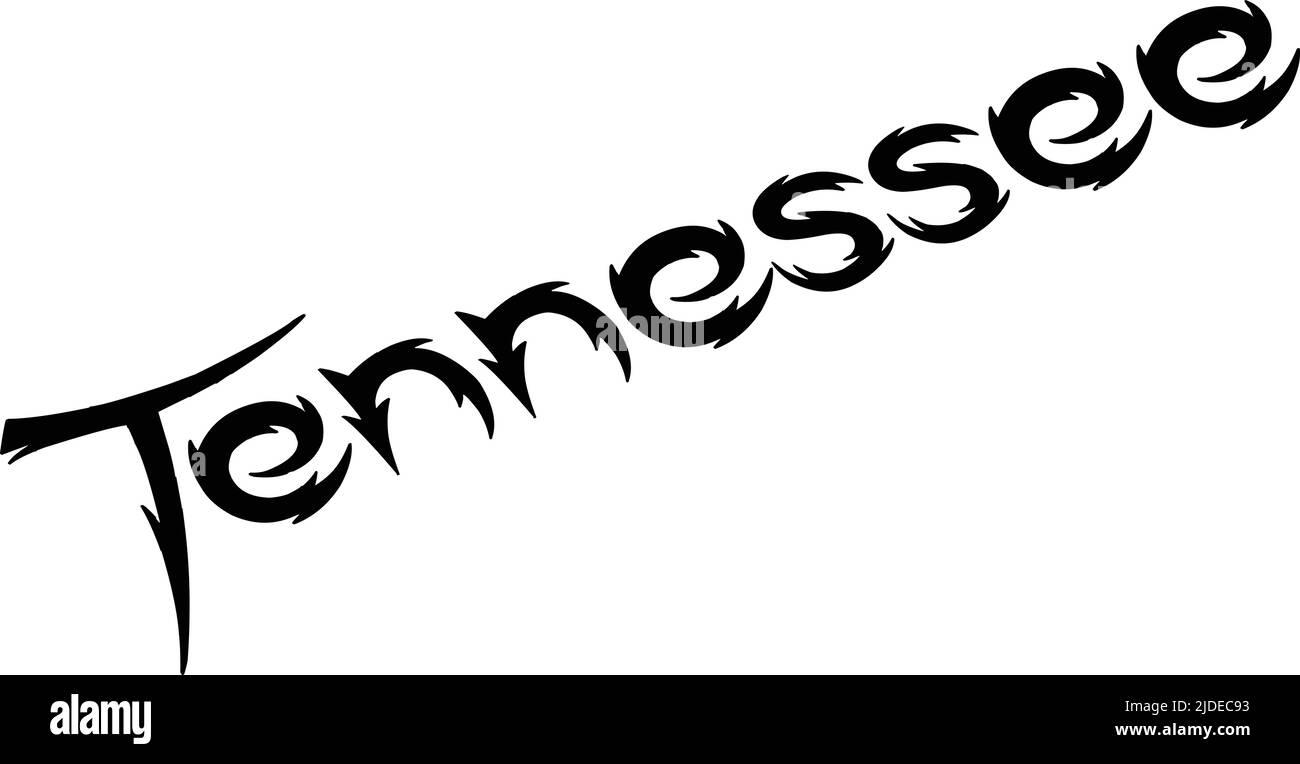 Vintage tennessee map Stock Vector Images - Alamy