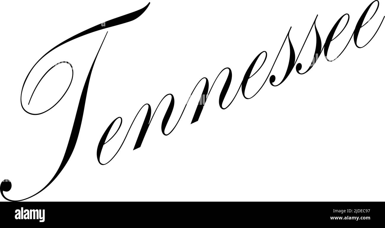 Tennessee text sign illustration on white background Stock Vector Image ...