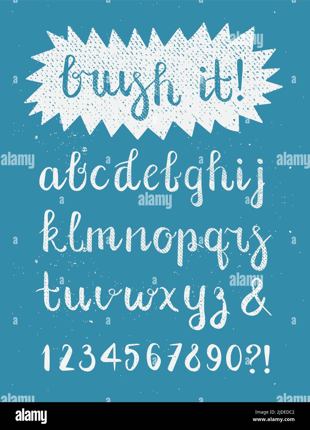 Calligraphic Brush Pen Font Hand Drawn Vector Stock Vector Image & Art ...