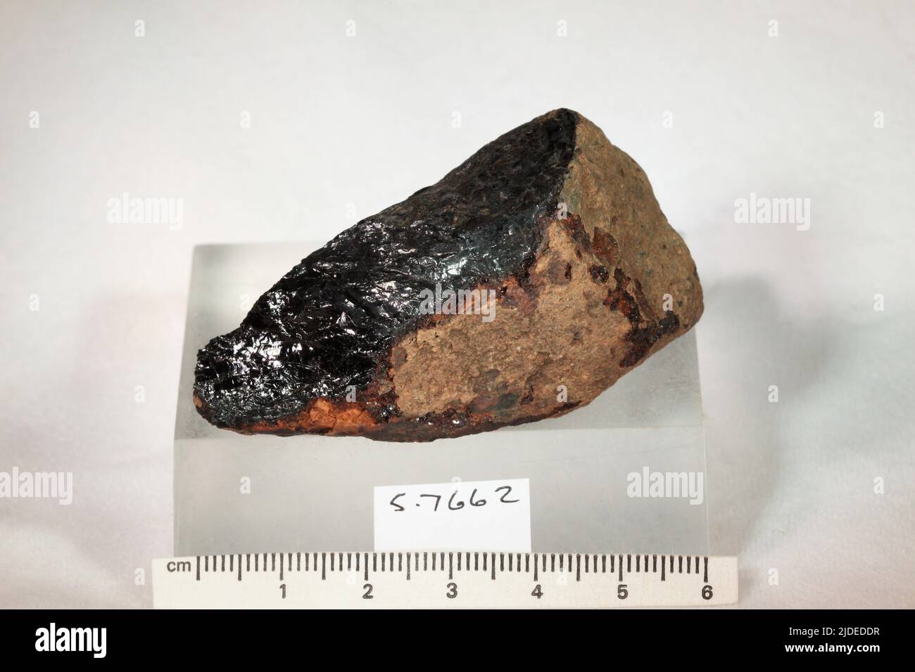 Allanite. minerals. North America; USA; Texas; Llano County Stock Photo ...