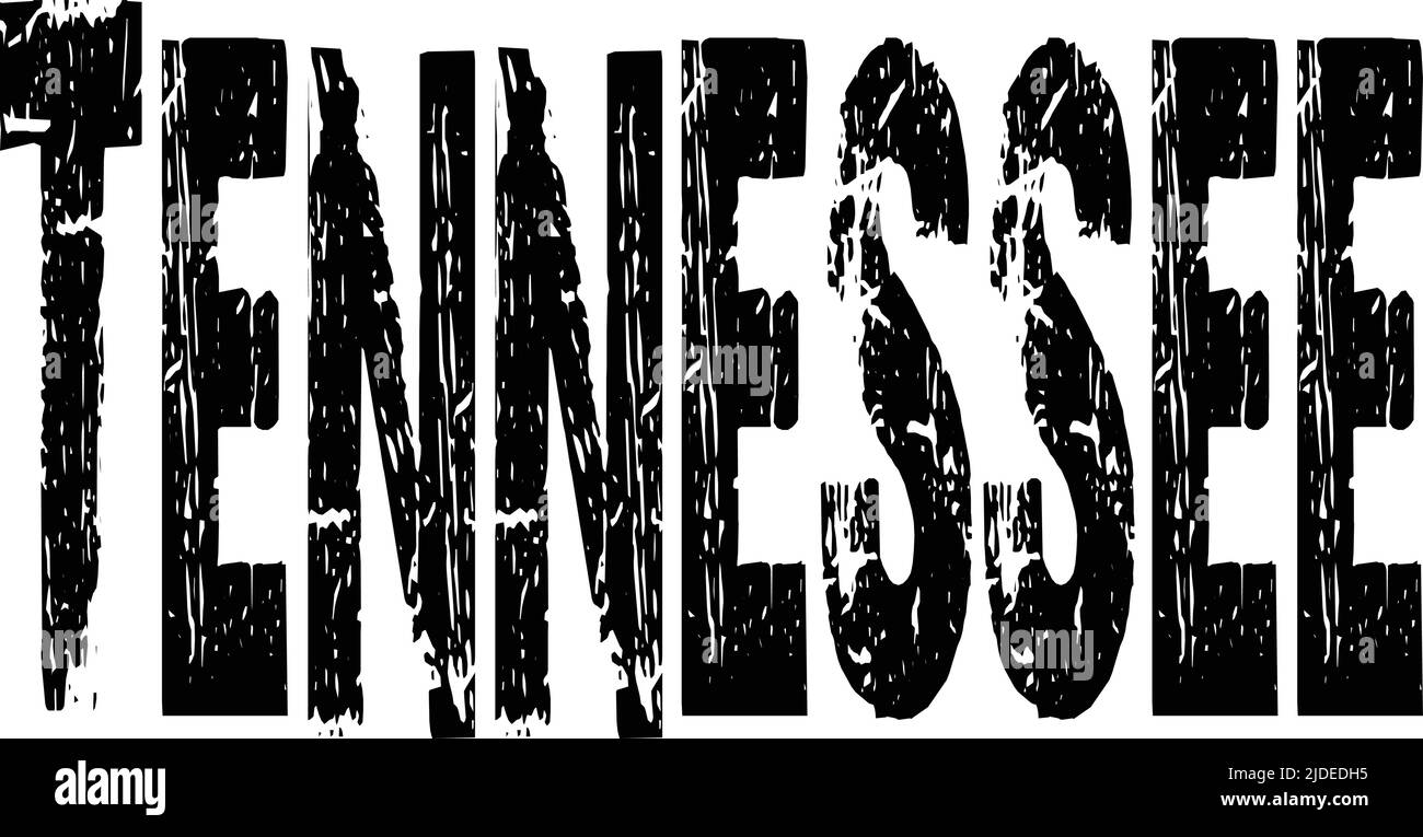 Tennessee text sign illustration on white background Stock Vector Image ...