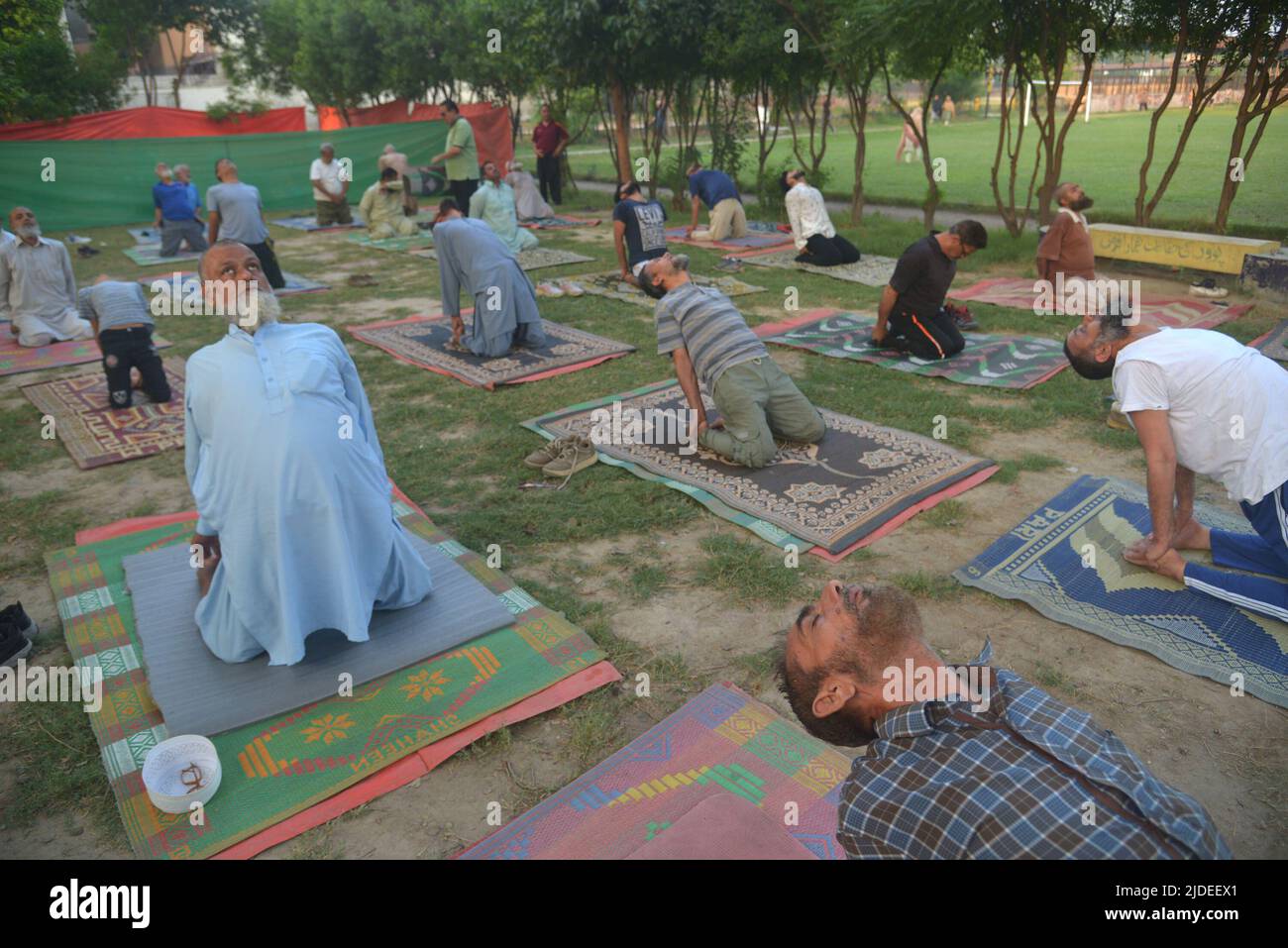 Lahore, Punjab, Pakistan. 20th June, 2022. Pakistani people performing ...
