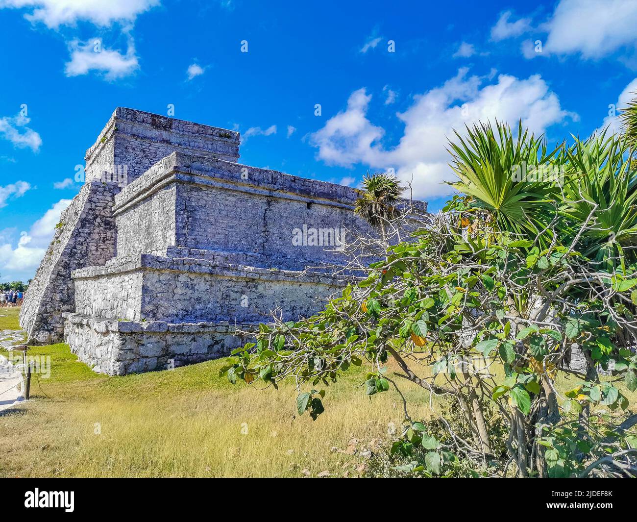 Ancient Tulum ruins Mayan site with temple ruins pyramids and artifacts ...