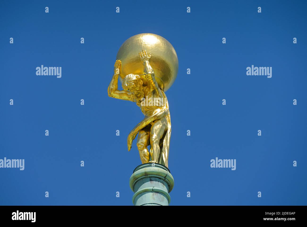 Goldener Atlas, Dach, Altes Rathaus, Alter Markt, Potsdam, Brandenburg ...