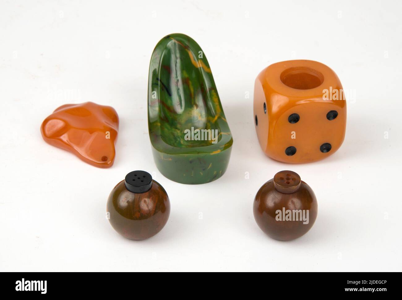 Bakelite and early plastic items Stock Photo - Alamy