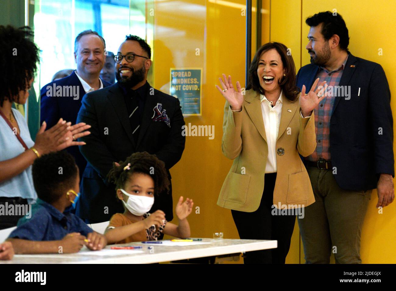 Washington, US, 20th June 2022, U.S. Vice President Kamala Harris ...