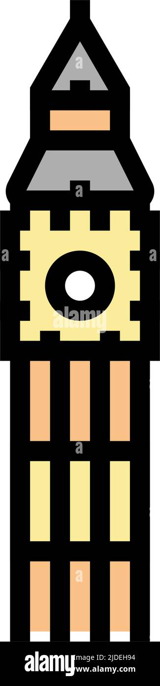 big ben color icon vector illustration Stock Vector Image & Art - Alamy