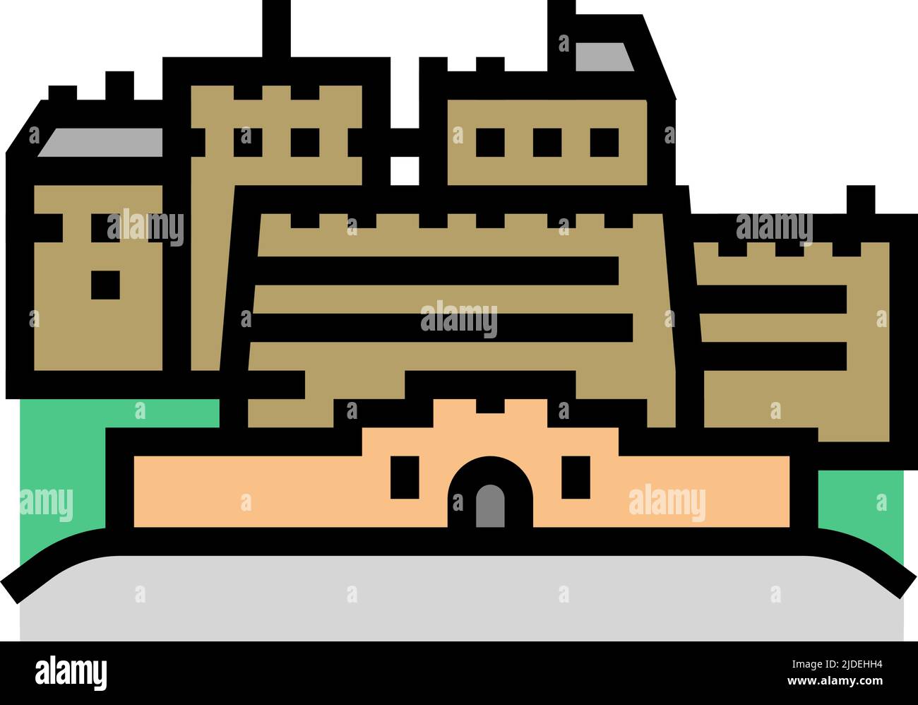 Edinburgh cathedral Stock Vector Images - Alamy