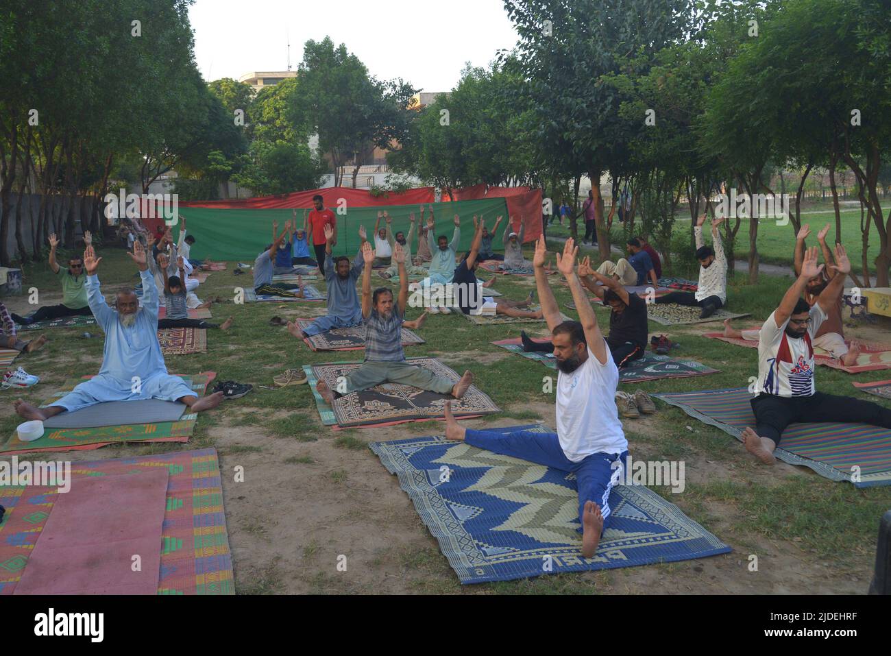Lahore, Punjab, Pakistan. 20th June, 2022. Pakistani people performing ...