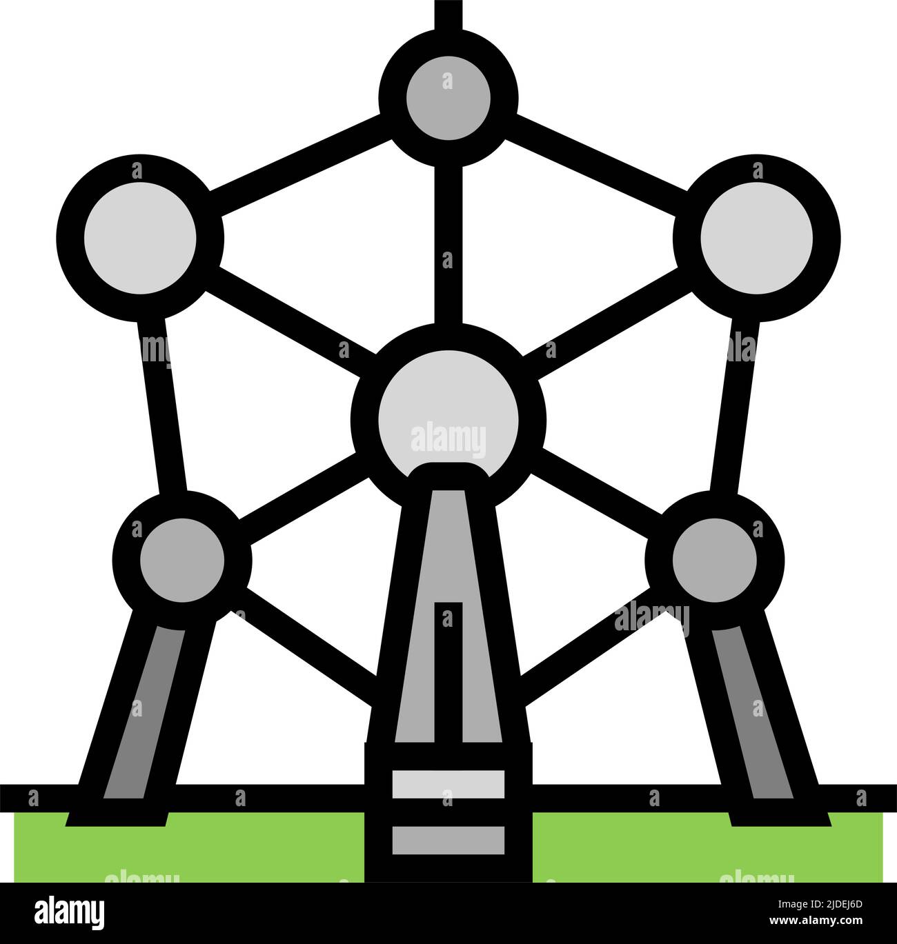 atomium monument color icon vector illustration Stock Vector Image ... atomium monument color icon vector illustration Stock Vector Image ...