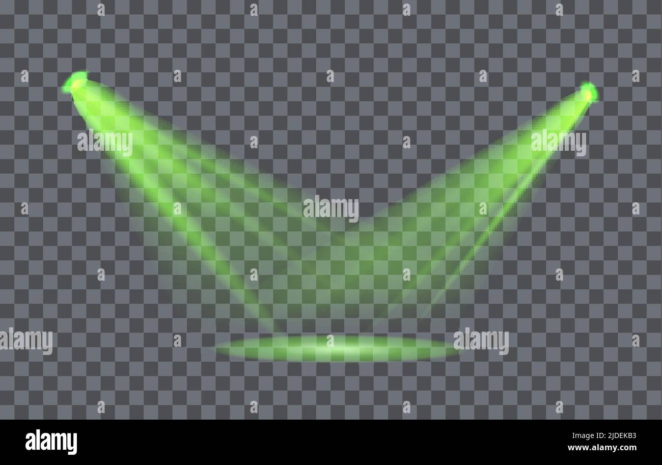 Vector Light Effect Spotlight with Transparent Background Stock Vector ...