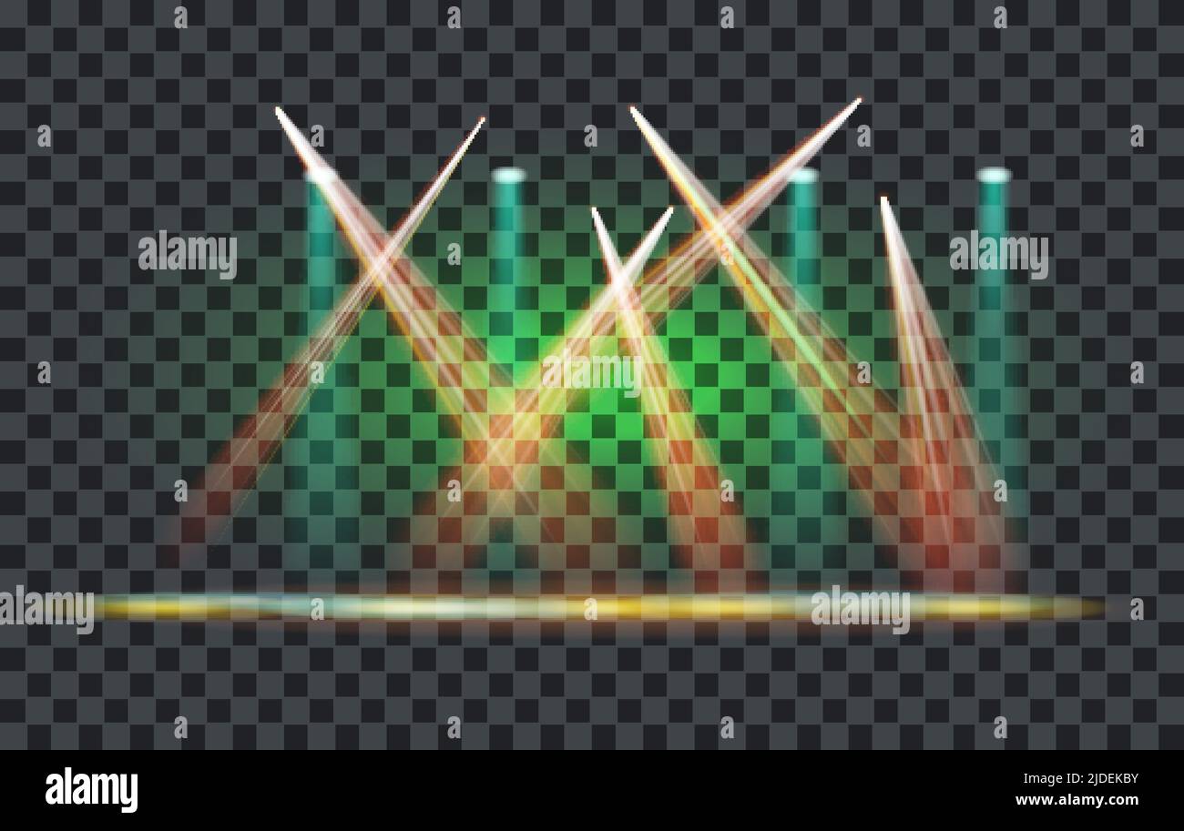 Vector Light Effect Spotlight with Transparent Background Stock Vector ...