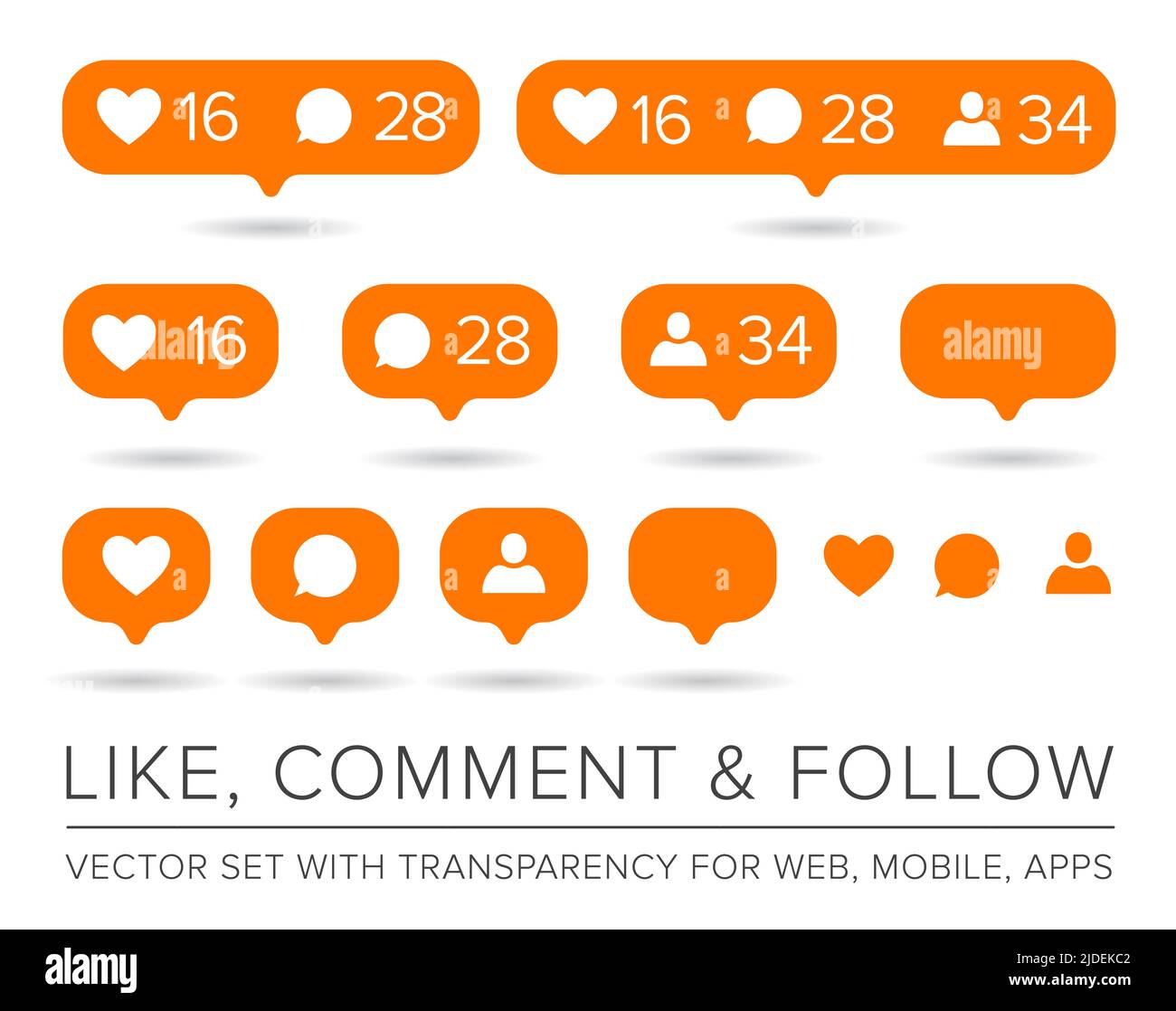 Like follower Stock Vector Images - Alamy