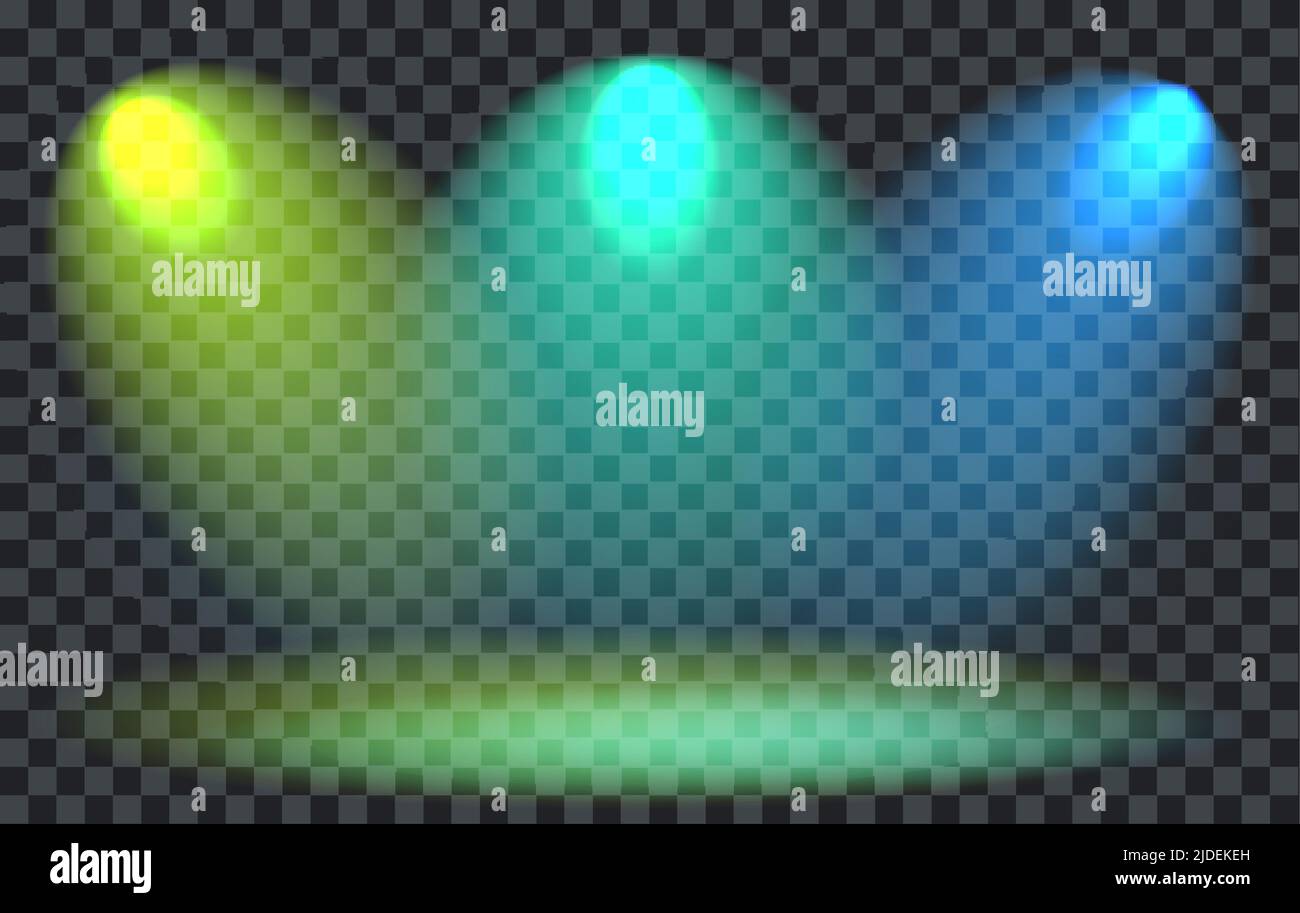 Vector Light Effect Spotlight with Transparent Background Stock Vector ...