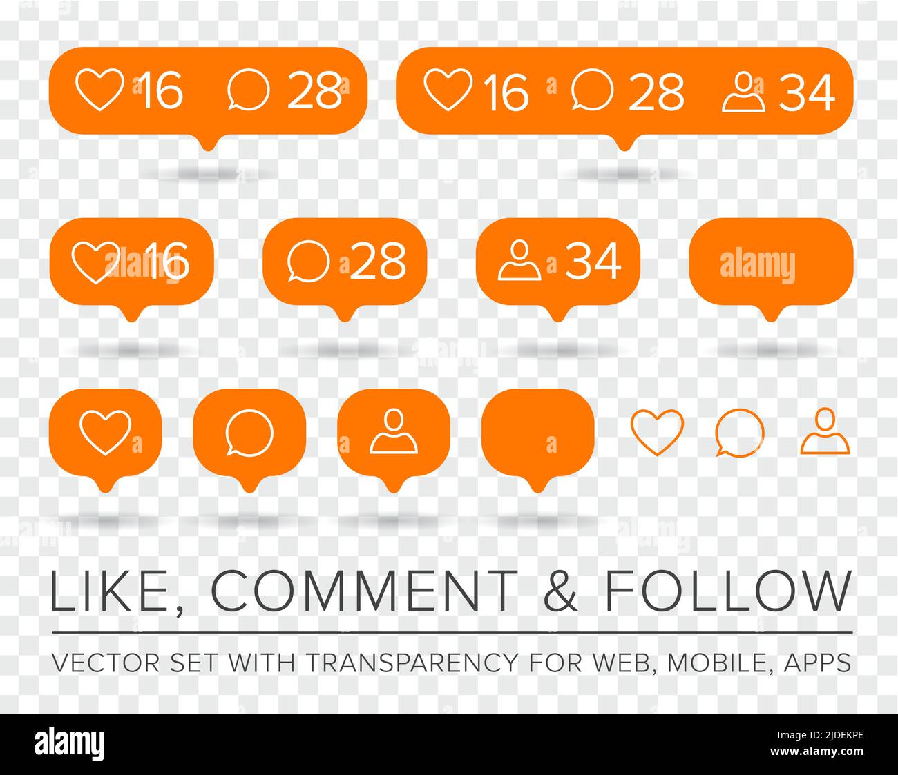 Like follower Stock Vector Images - Alamy