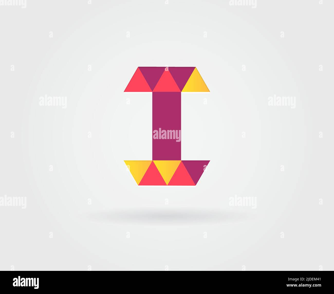 Logo Letter Icon Design Template Elements in Vector Stock Vector Image ...