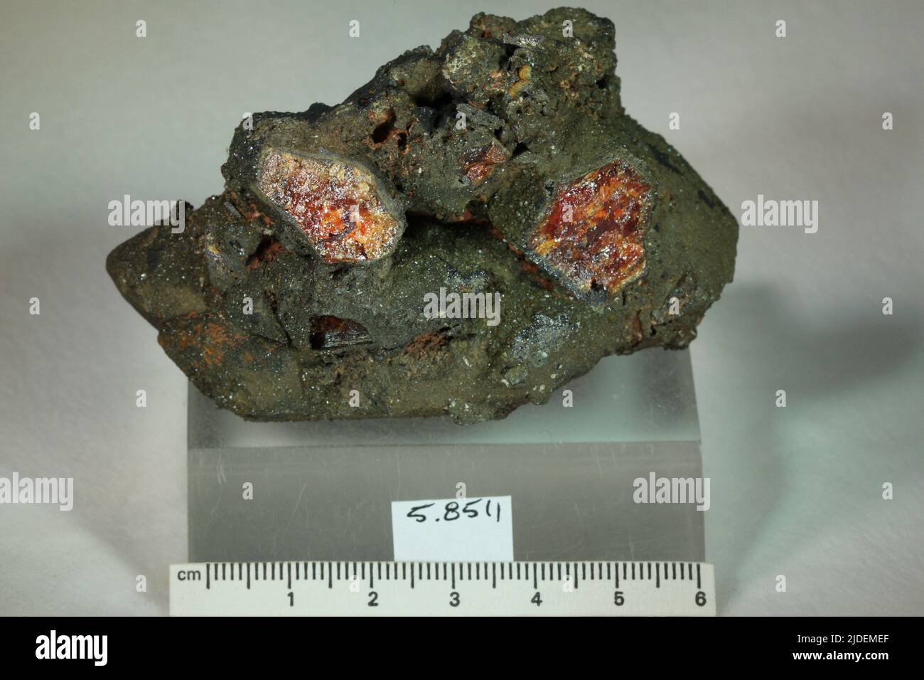 Vanadinite. minerals. Africa; Namibia; Grootfontein; Abenab Mine Stock ...