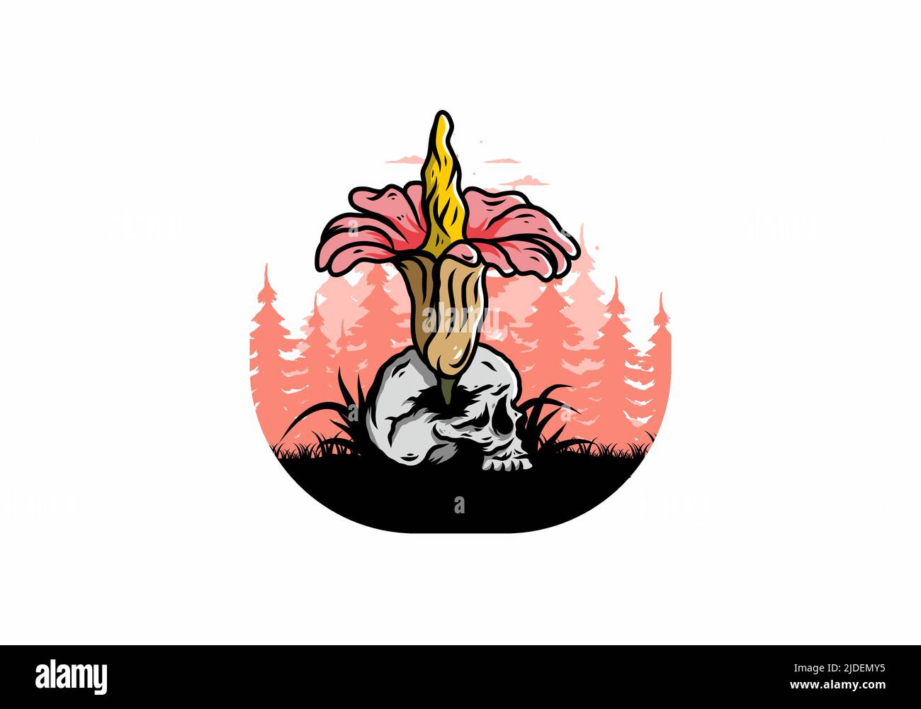 Corpse flower illustration hi-res stock photography and images - Alamy