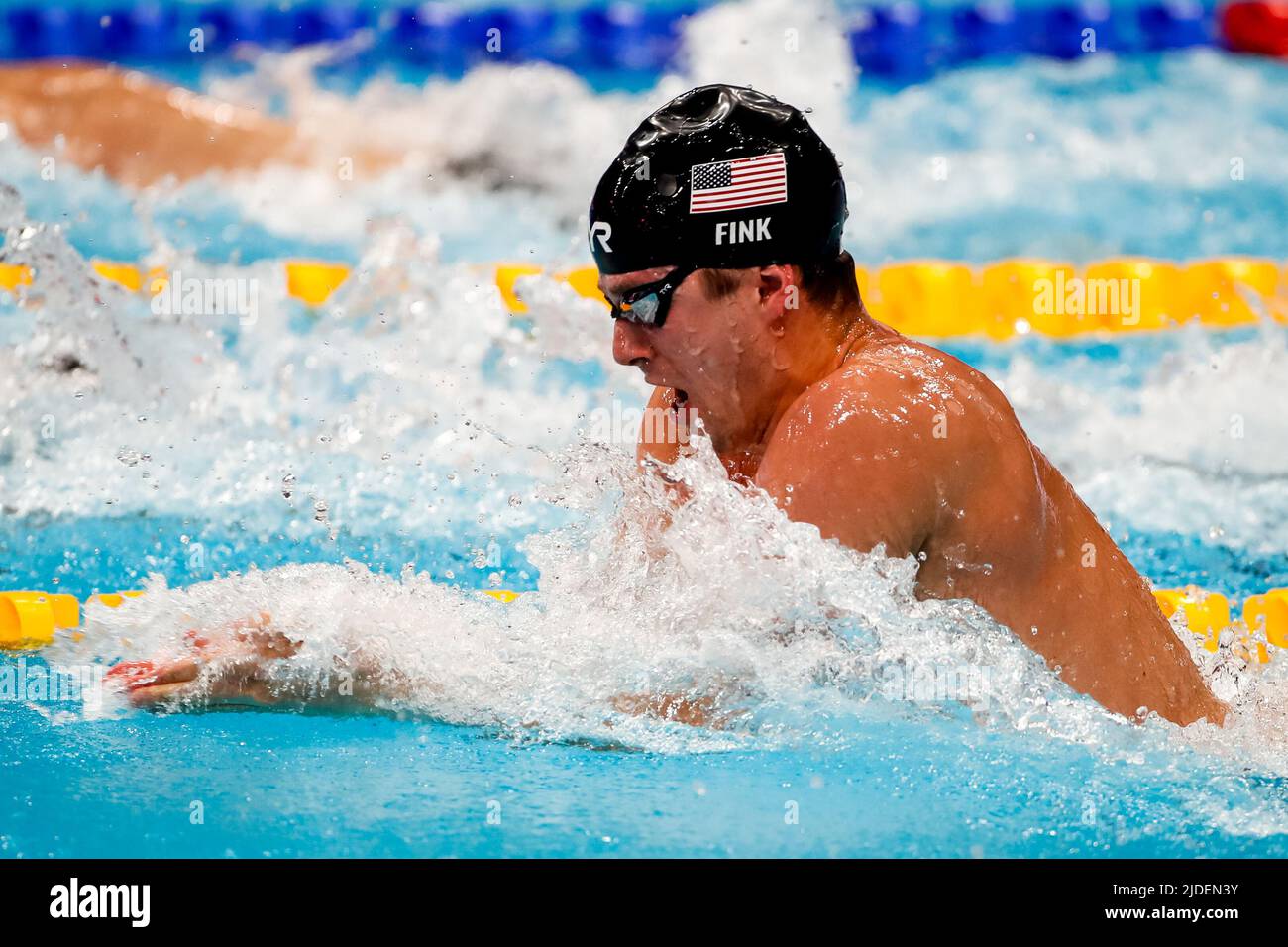 BUDAPEST, HUNGARY - JUNE 20: Nic Fink of the United States of America ...