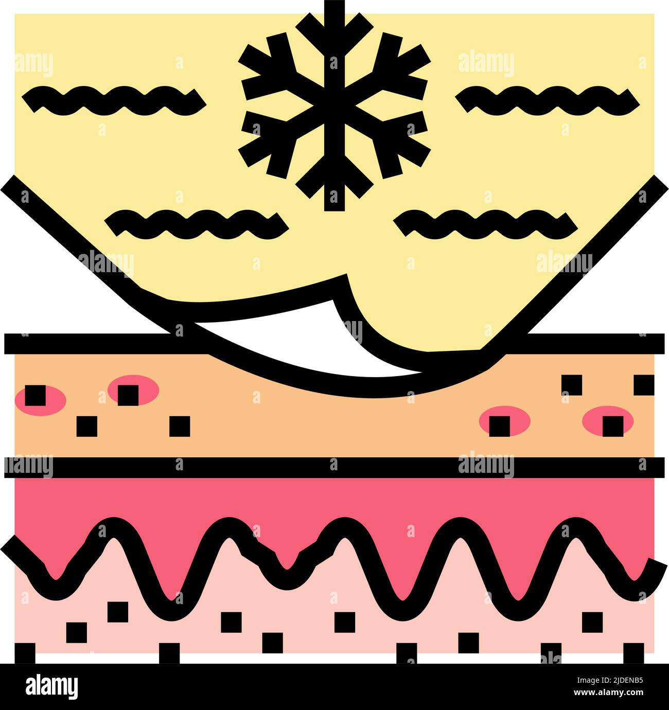 cold problem skin color icon vector illustration Stock Vector Image ...