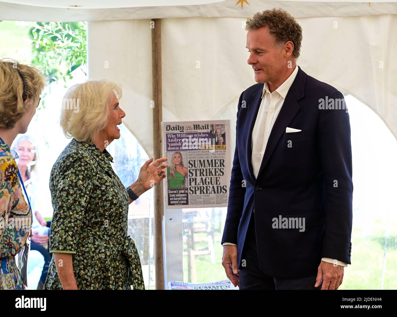 The Duchess of Cornwall meets Lord Rothermere as she opens the Daily ...
