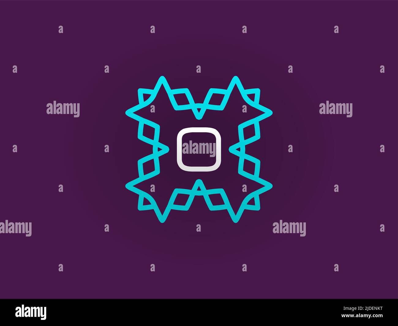 Compact Monogram or Icon Design Template with Letter Vector ...